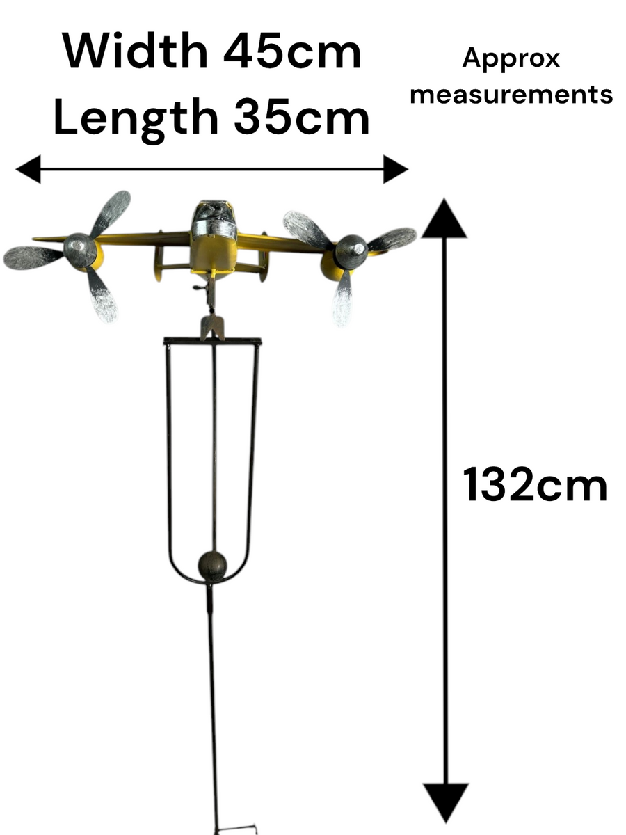 Lancaster Bomber Rocking Garden Stake – Metal Outdoor Decoration ...