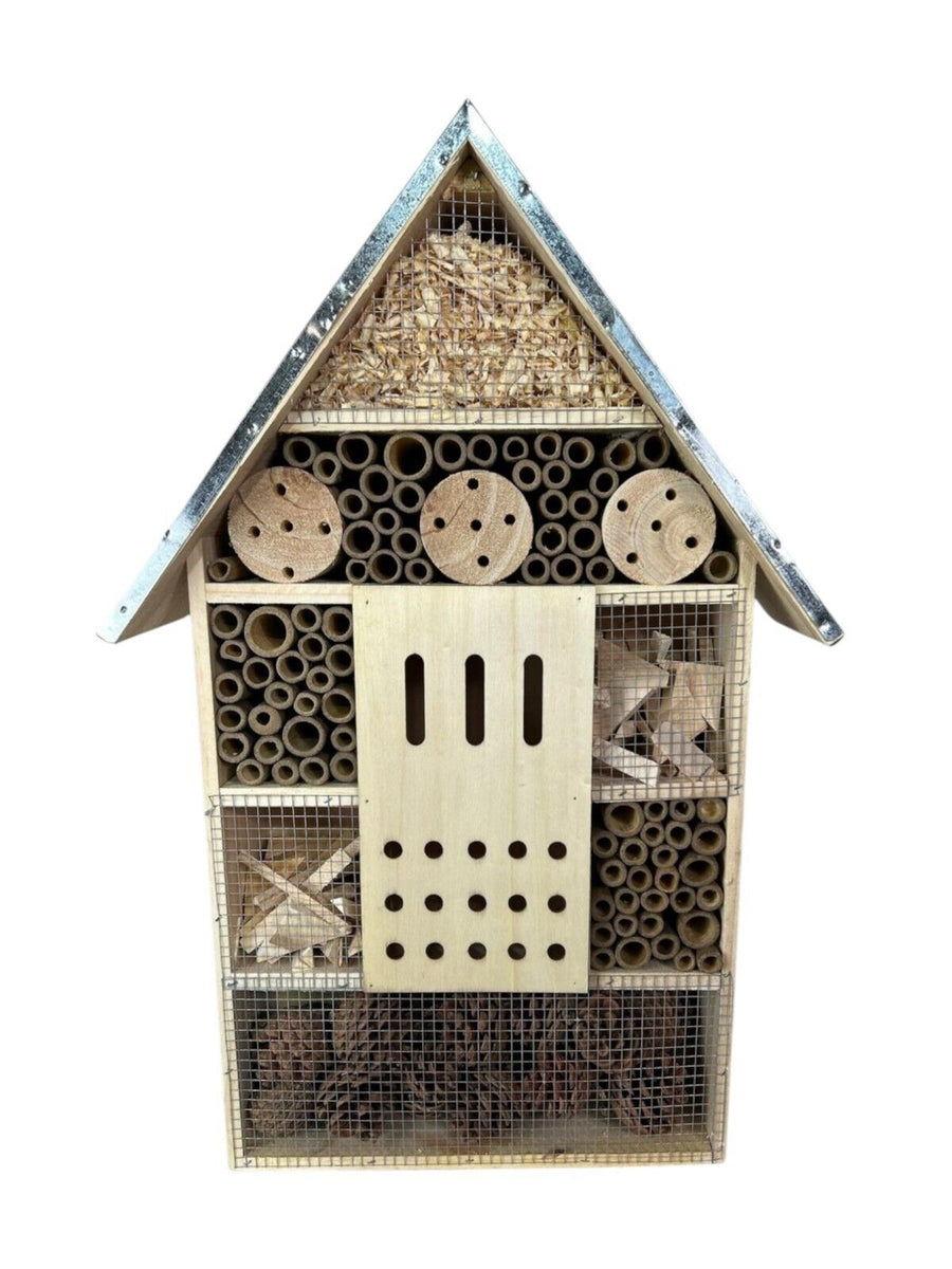 Extra Large Wooden Insect Bee Bug Hotel – Garden Wildlife Shelter ...