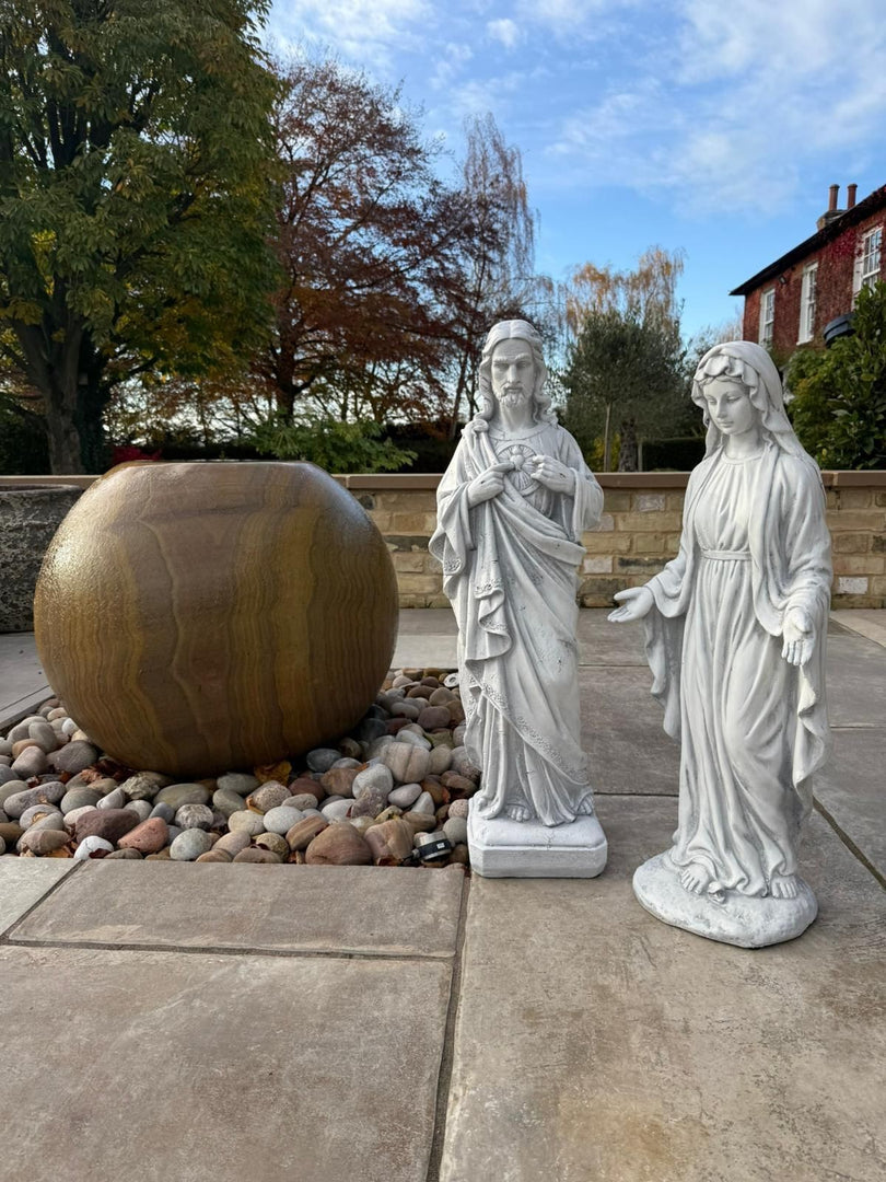 Standing Jesus Christ Or Virgin Mary Detailed Garden Statue Religious ...